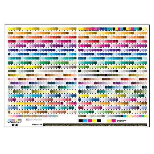 SAMPLE - ICC Very Large Color Chart - over 1100 colors – Tytan